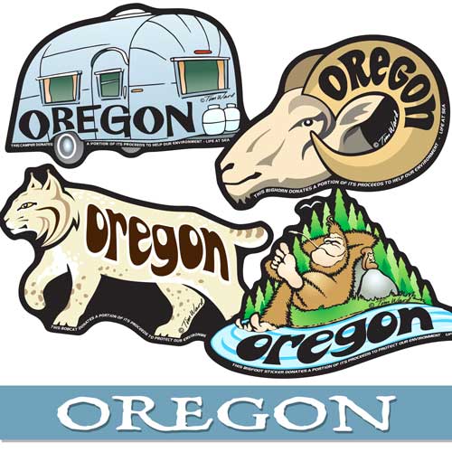Oregon Stickers by Life At Sea – Life At Sea Co