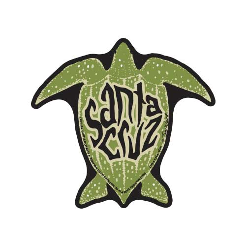 Santa Cruz Turtle Sticker - Life At Sea by Tim Ward – Life At Sea Co