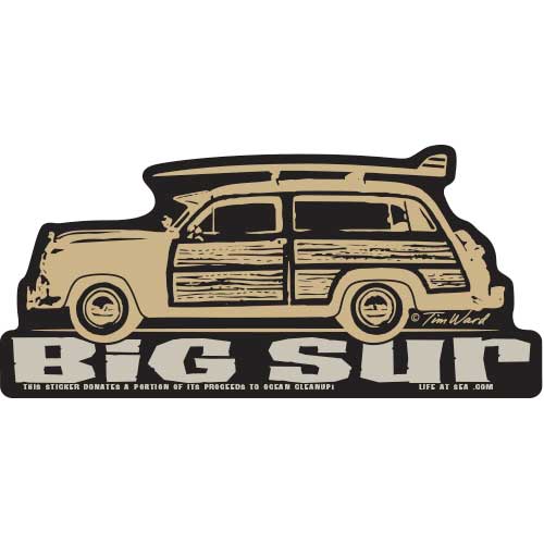 Big Sur Woodie Sticker - Life At Sea by Tim Ward – Life At Sea Co