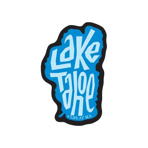 Lake Tahoe Map Sticker - Life At Sea by Tim Ward – Life At Sea Co