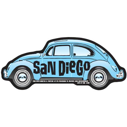 San Diego VW Bug Sticker - Life At Sea by Tim Ward – Life At Sea Co