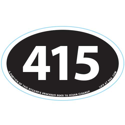San Francisco Area Code 415 Sticker - Life At Sea by Tim Ward – Life At ...