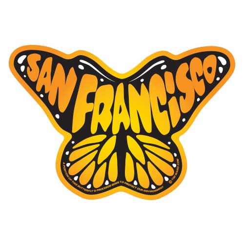 San Francisco Butterfly Sticker - Life At Sea by Tim Ward – Life At Sea Co