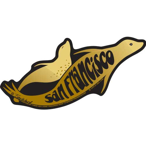 San Francisco Sea Lion Sticker - Life At Sea by Tim Ward – Life At Sea Co